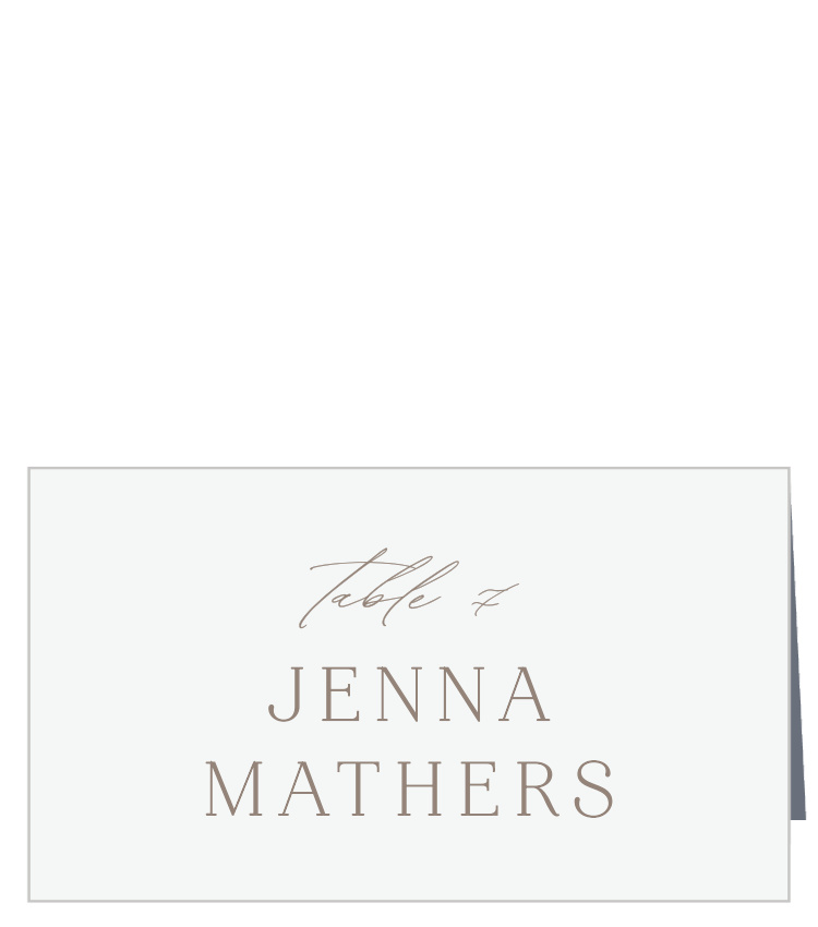 Romantic Type Place Cards by Basic Invite