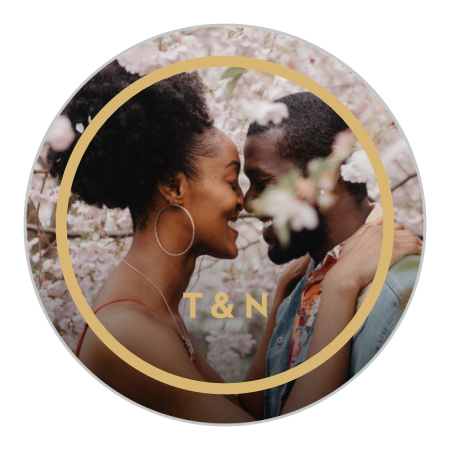 Simply Highlighted Wedding Stickers by Basic Invite
