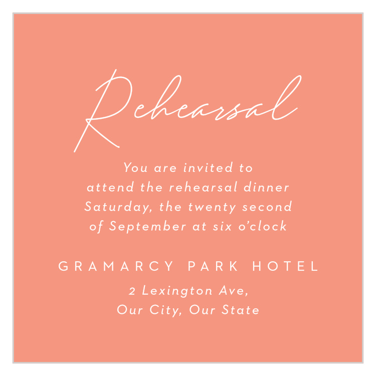 Color Split Rehearsal Cards by Basic Invite