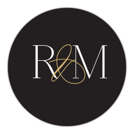 Bold Initials Wedding Stickers by Basic Invite