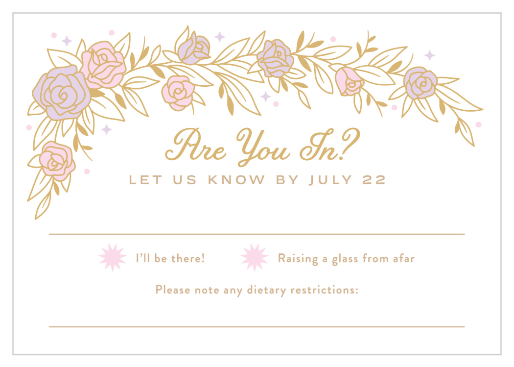 Cat C RSVP Cards by Basic Invite