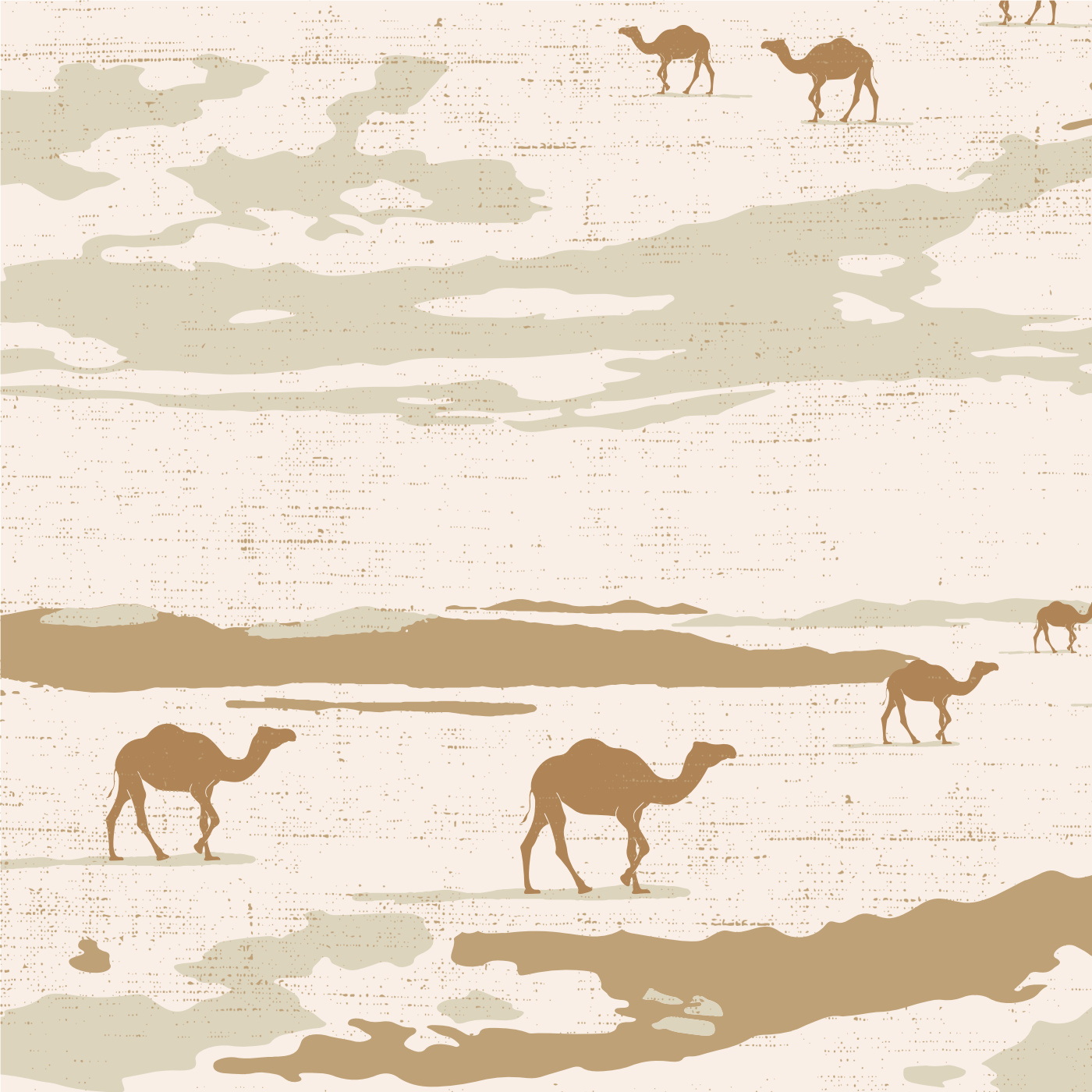 Camel Scene Peel and Stick Removable Wallpaper | Love vs. Design