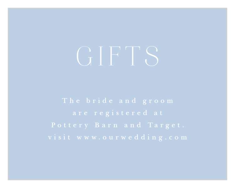 Lasting Tradition Registry Cards by Basic Invite