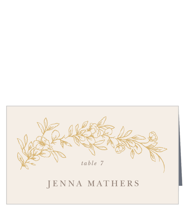 Romantic Garden Place Cards by Basic Invite