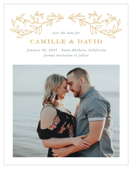 Swirling Vines Wedding Invitations by Basic Invite