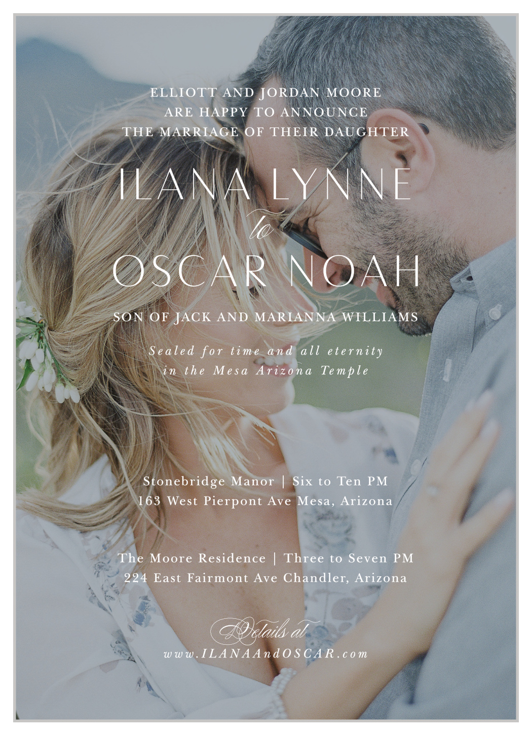 Opaque Love LDS Wedding Invitations by Basic Invite
