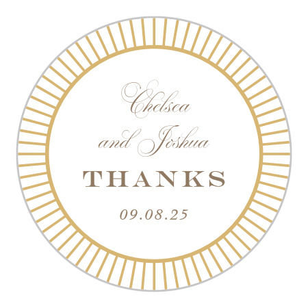 Shining Light LDS Wedding Stickers by Basic Invite