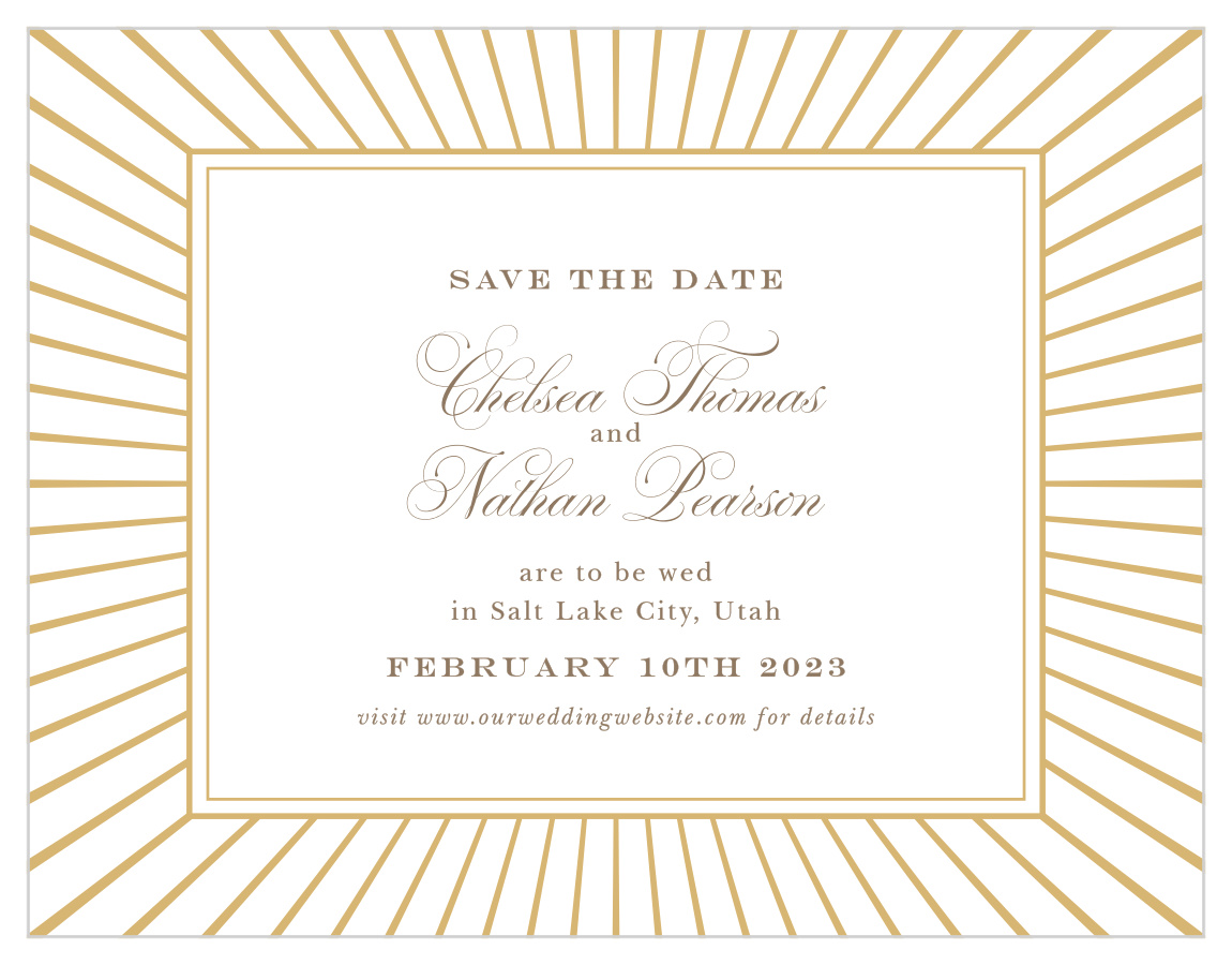 Shining Light LDS Save the Date Magnets by Basic Invite