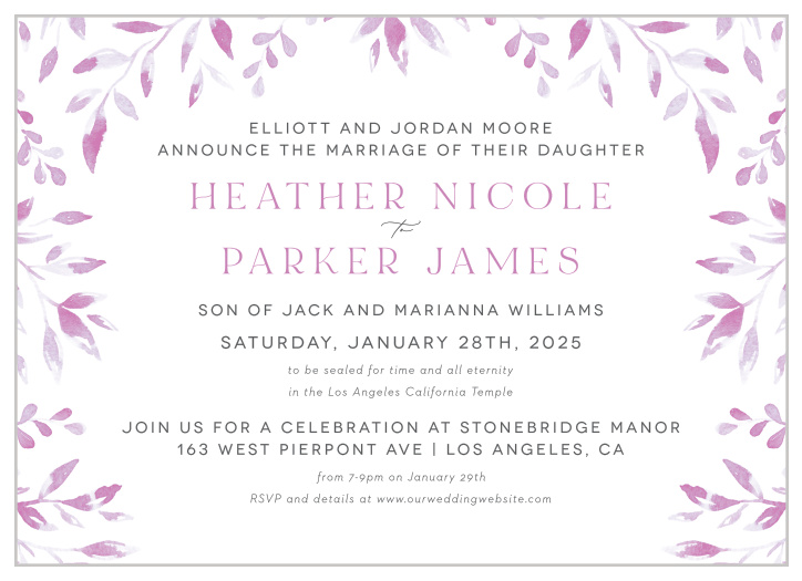 Wedding Invitations Low As 72¢ | 150+ Free Custom Colors