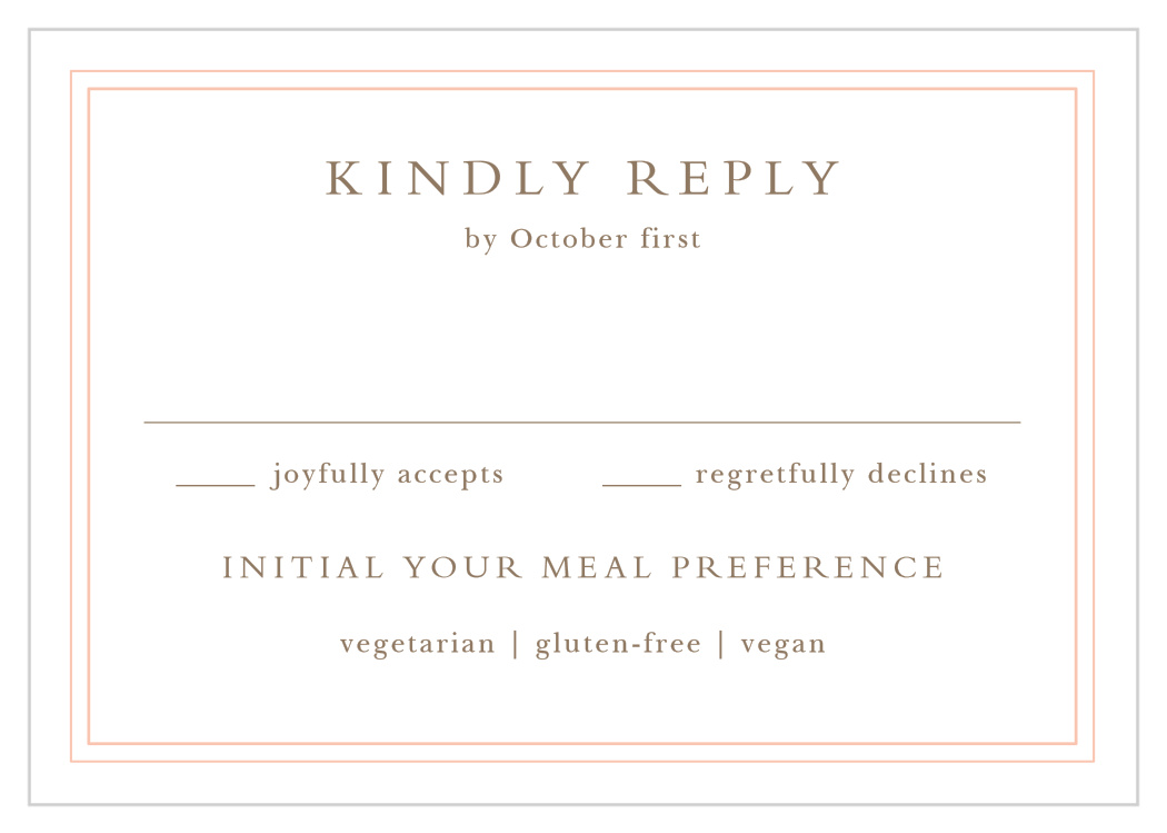 Garden Crest LDS Response Cards by Basic Invite