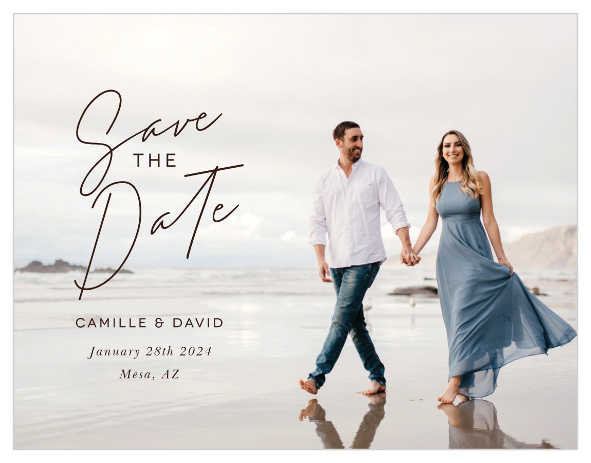 Names in Script LDS Save the Date Magnets by Basic Invite