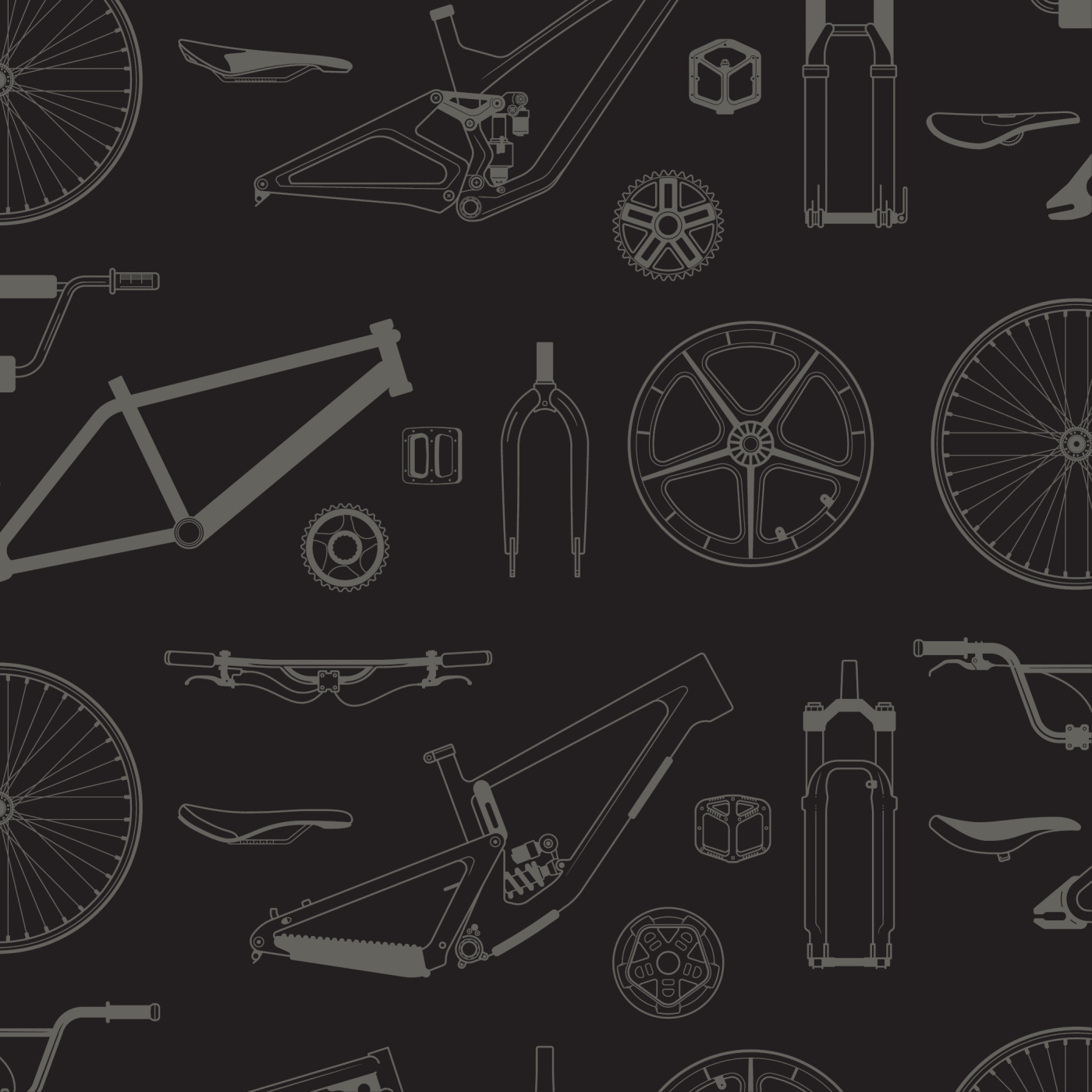 Bike Shop Peel and Stick Removable Wallpaper | Love vs. Design