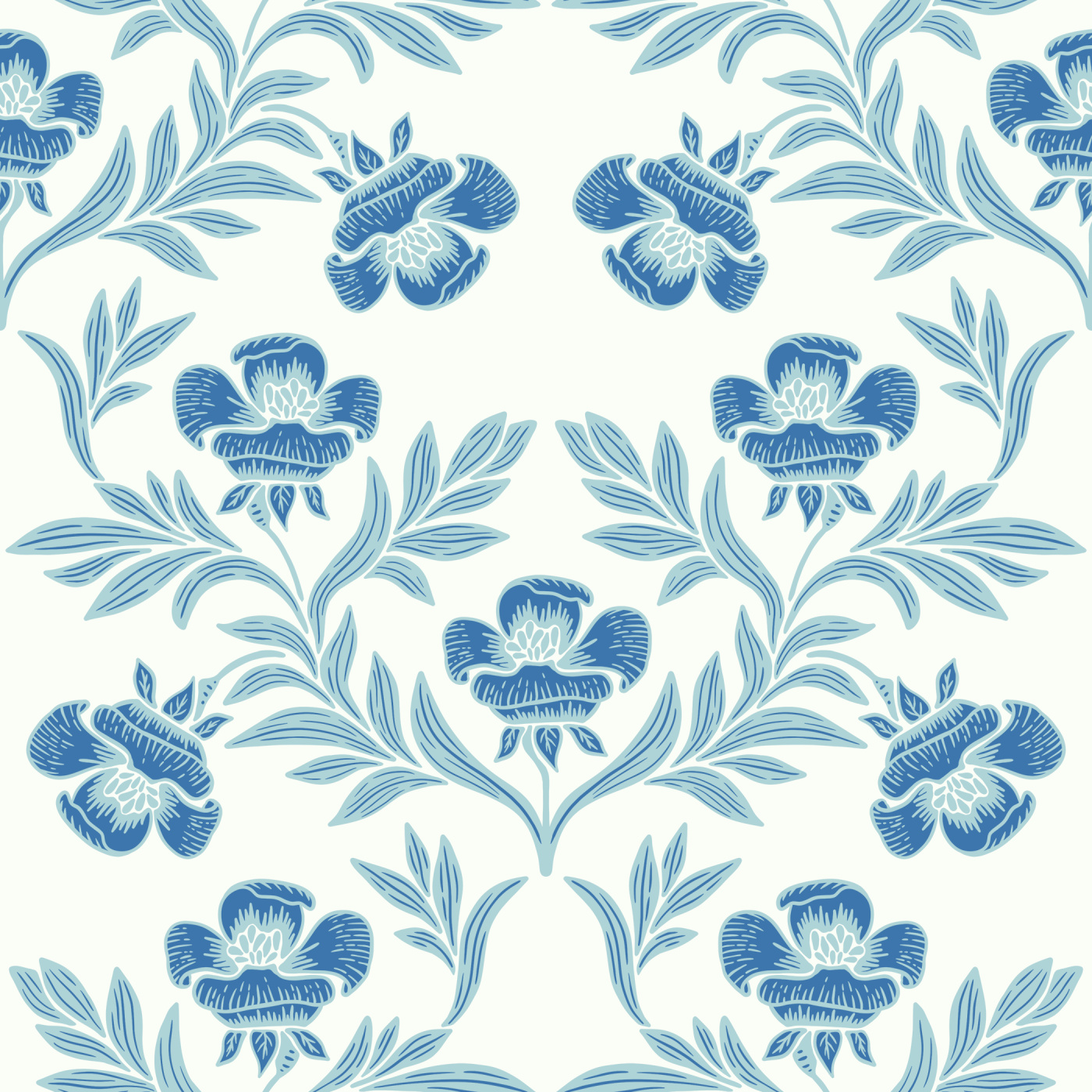 Romantic Tulips Peel and Stick Removable Wallpaper | Love vs. Design