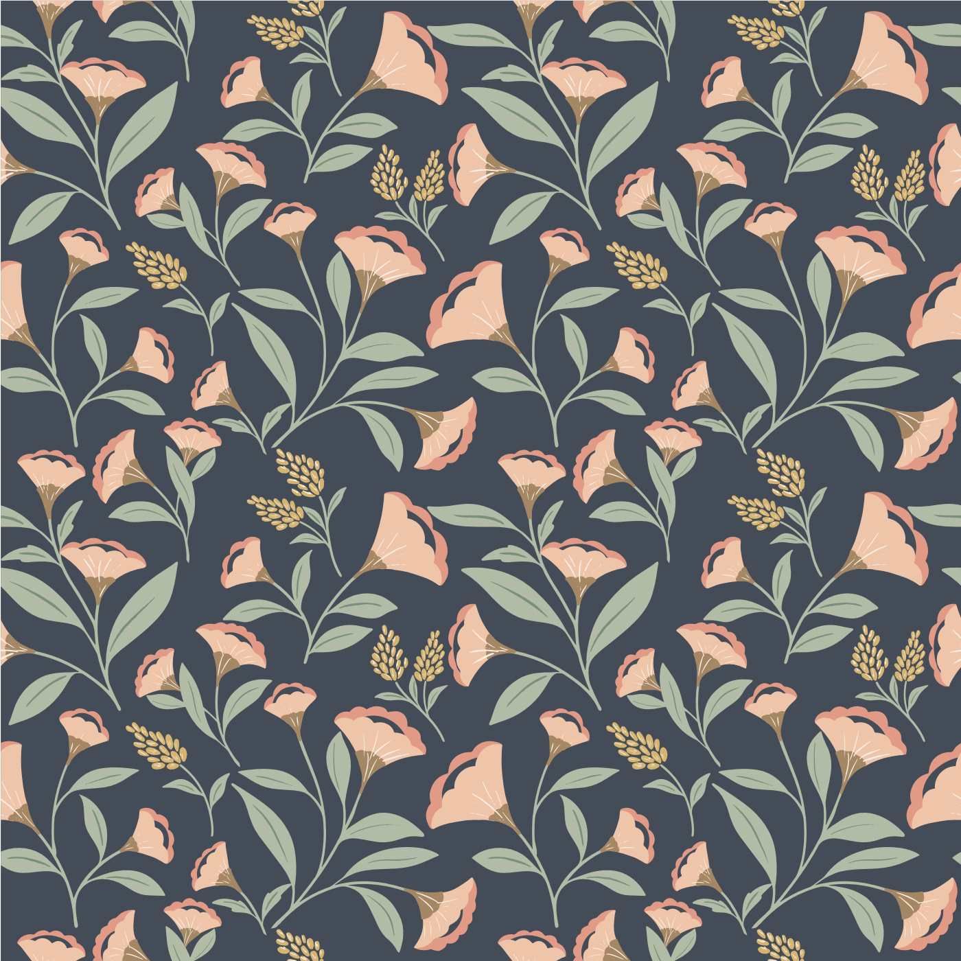 Playful Florals Peel And Stick Removable Wallpaper | Love vs. Design