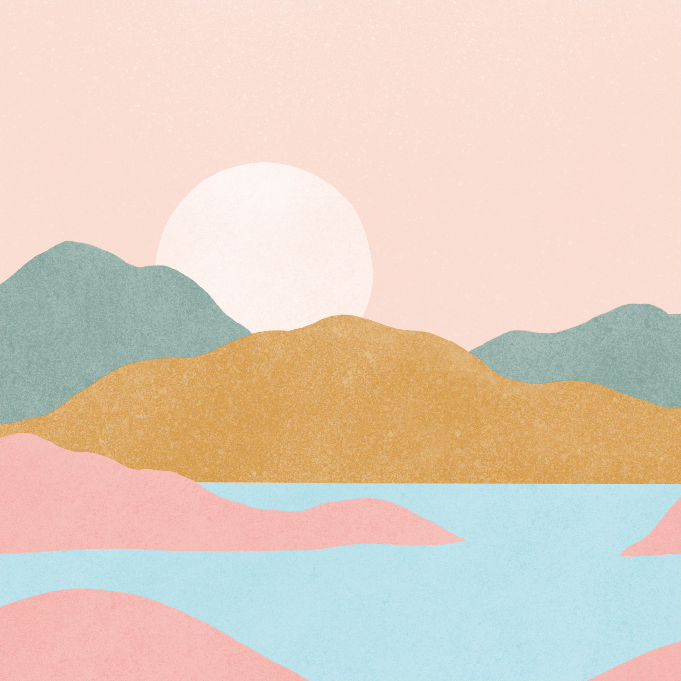 Serene Landscape Peel and Stick Wallpaper | Love vs. Design