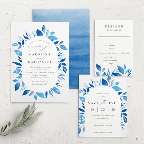 Botanic Love Wedding Invitations by Basic Invite