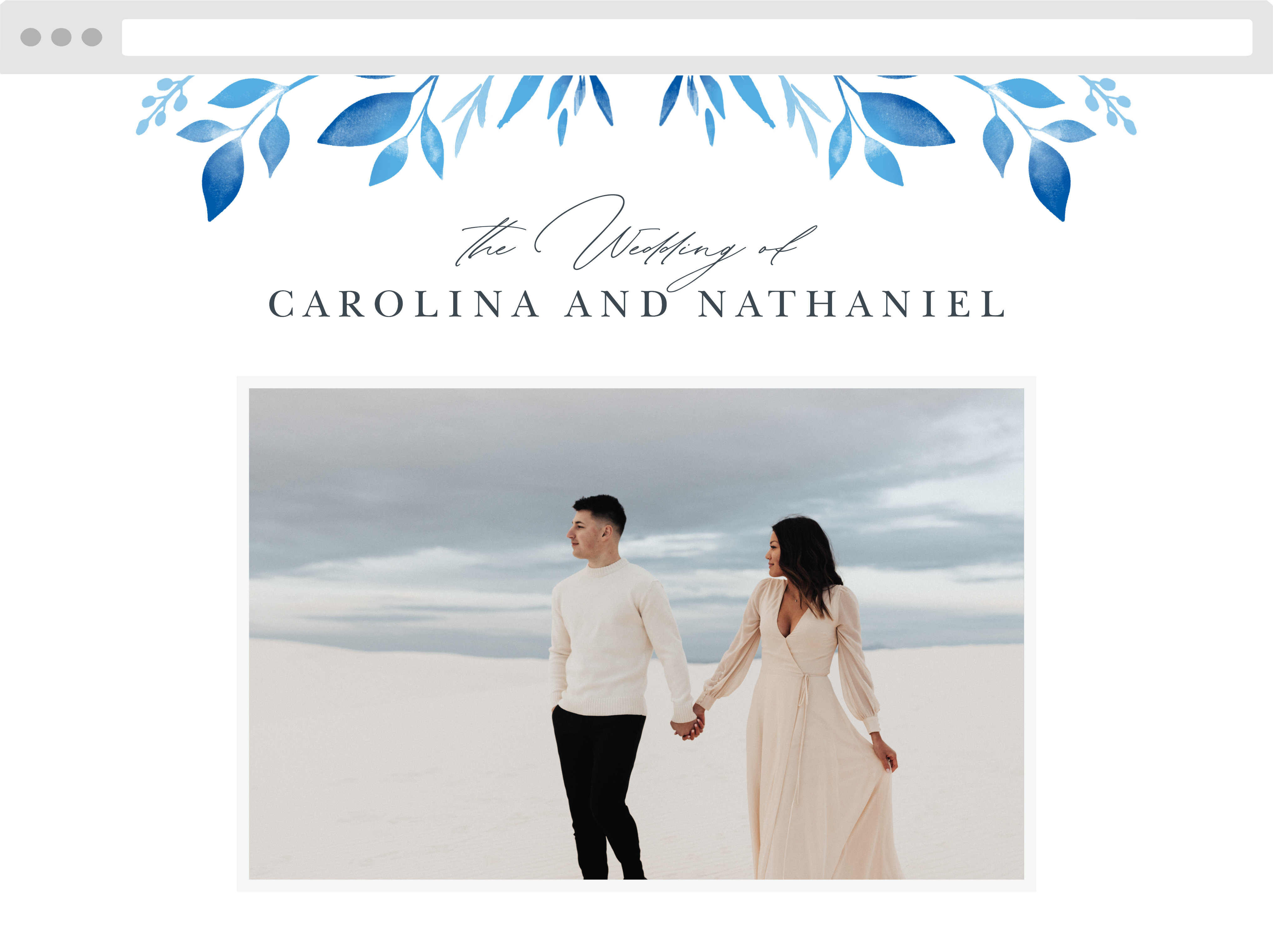 Botanic Love Wedding Website by Basic Invite
