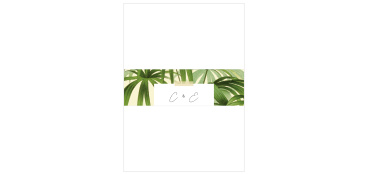 Painted Palm Wedding Invitations by Basic Invite