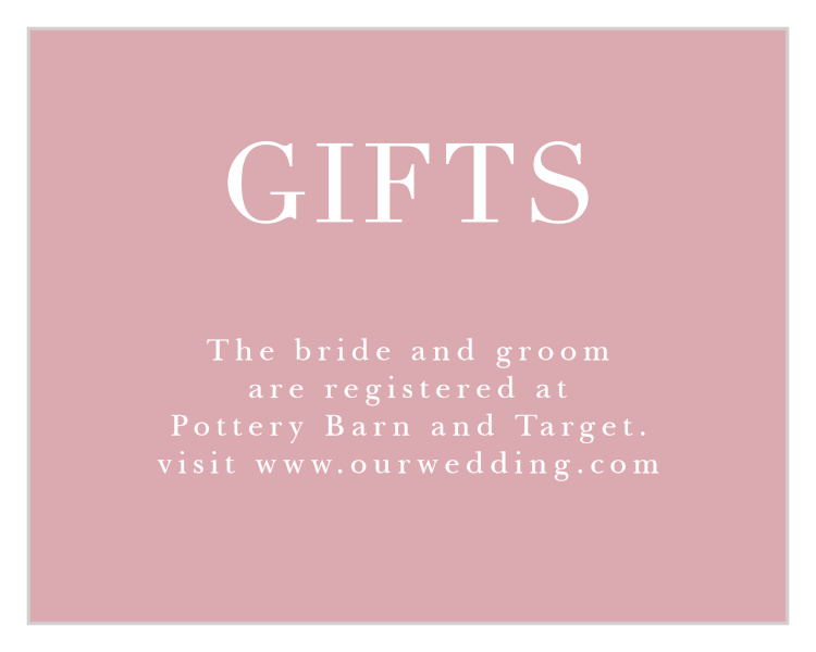 Fresh Peonies Registry Cards by Basic Invite