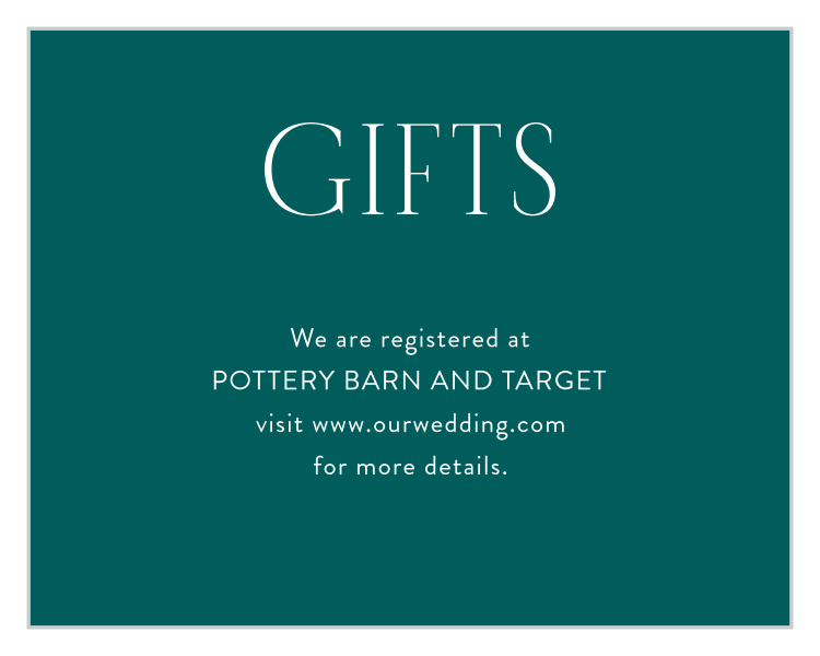 Classic Checker Registry Cards by Basic Invite