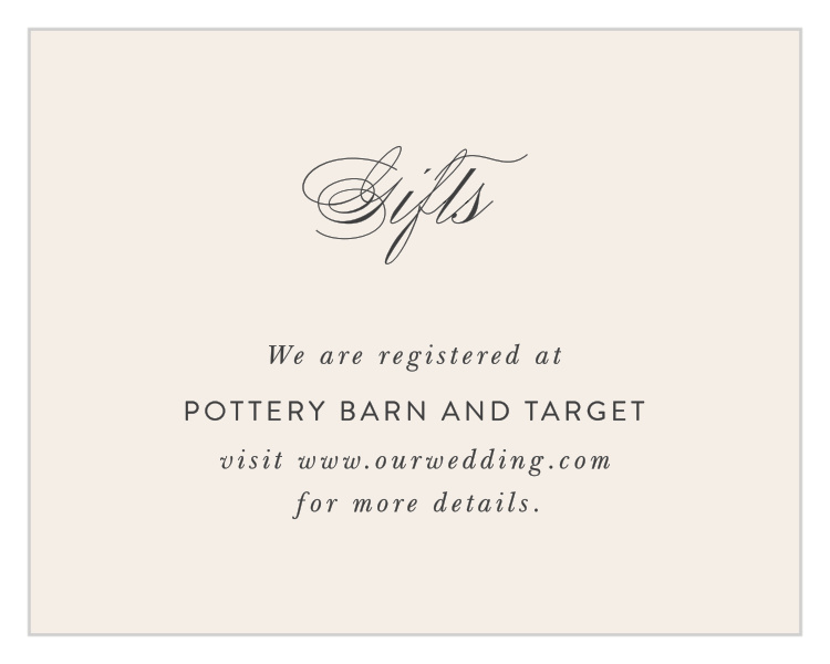 Vineyard Vines Registry Cards by Basic Invite