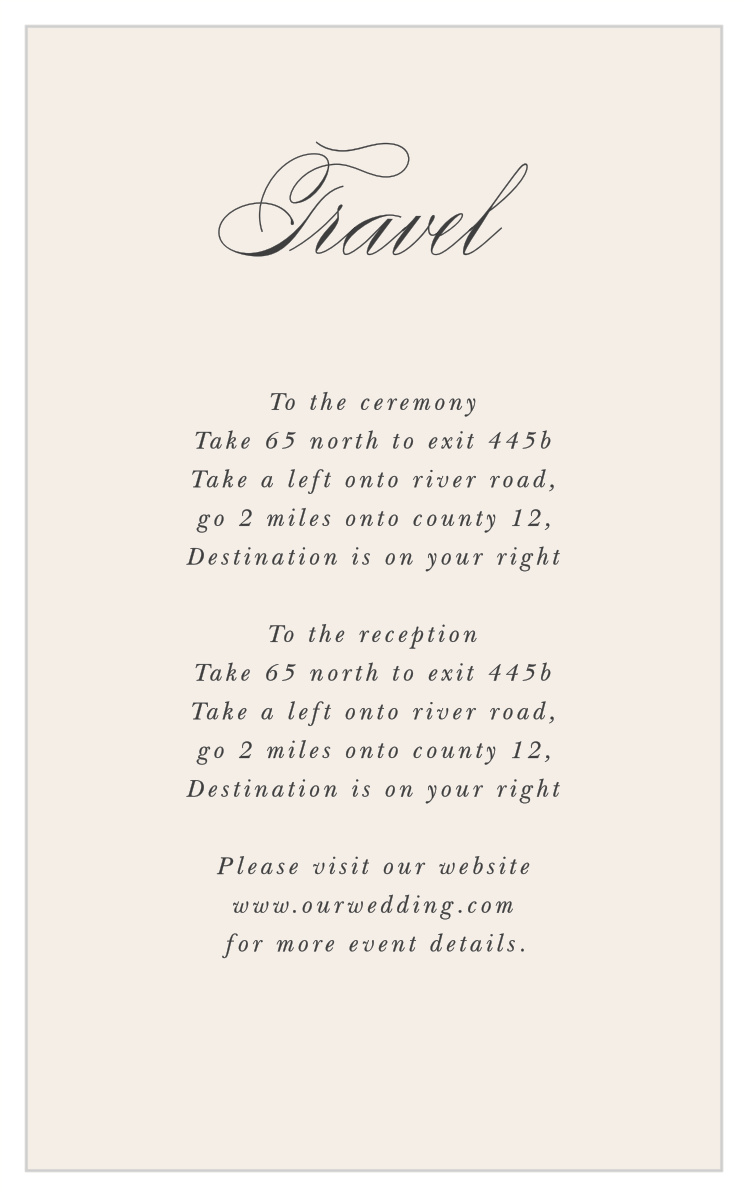 Vineyard Vines Direction Cards by Basic Invite