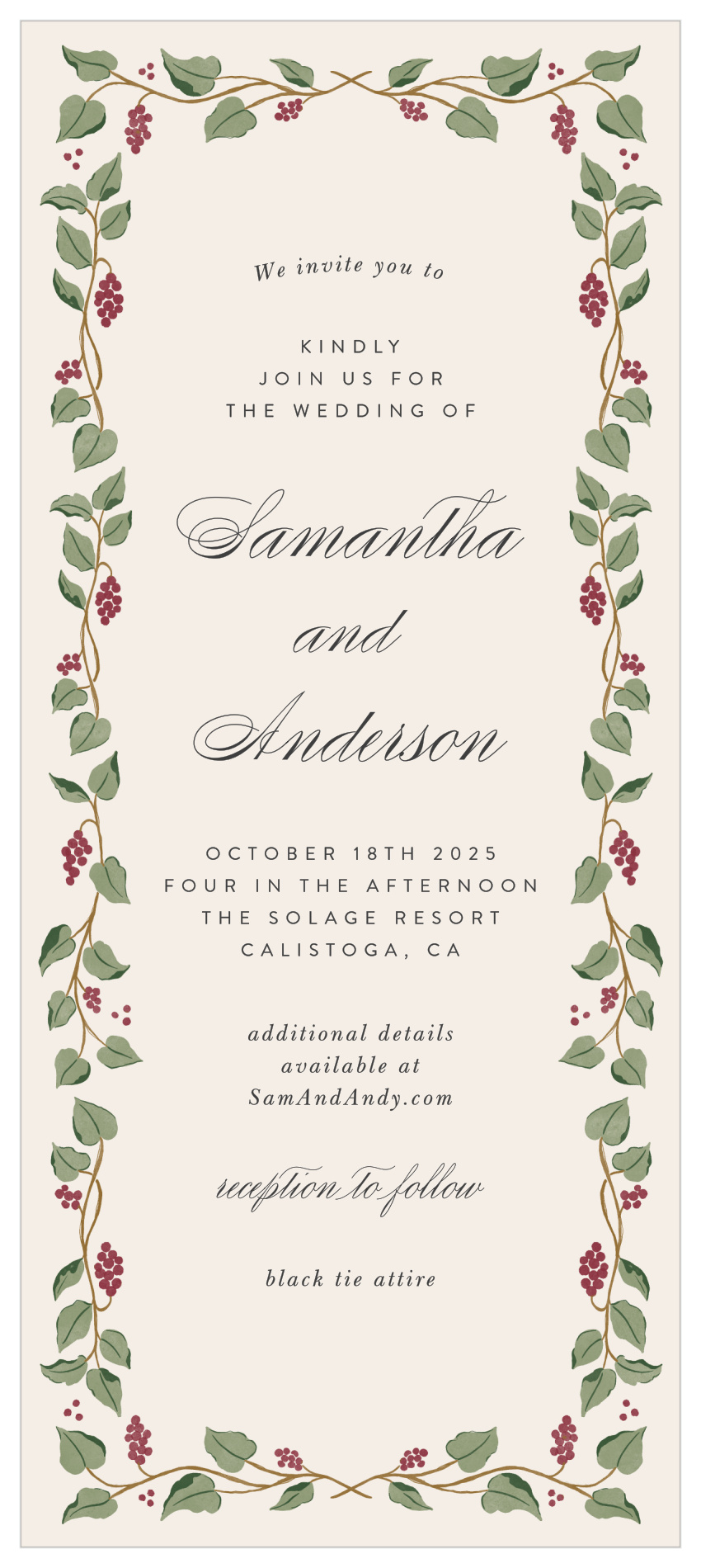 Vineyard Vines Tea Wedding Invitations by Basic Invite
