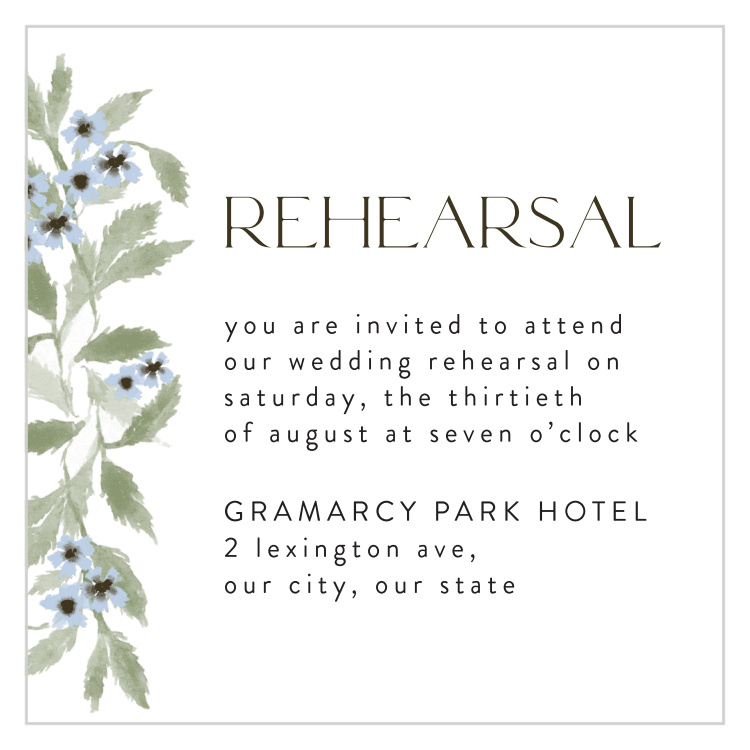 In Alignment Rehearsal Cards by Basic Invite