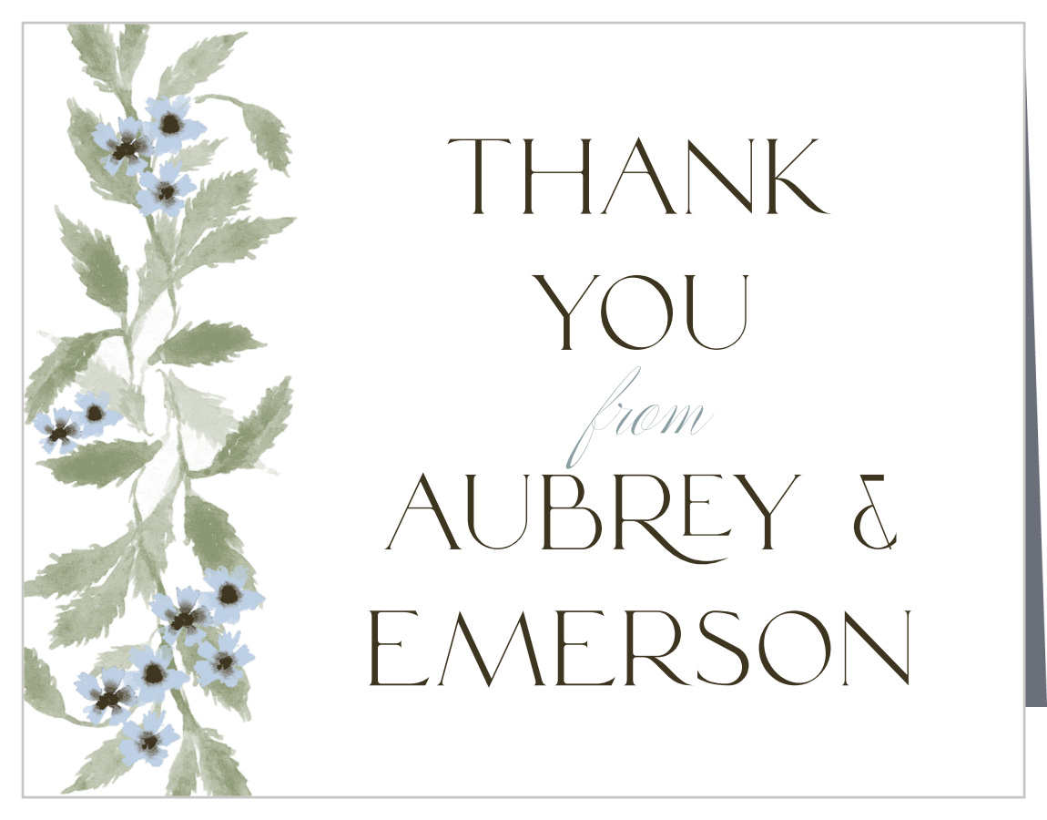 In Alignment Wedding Thank You Cards by Basic Invite