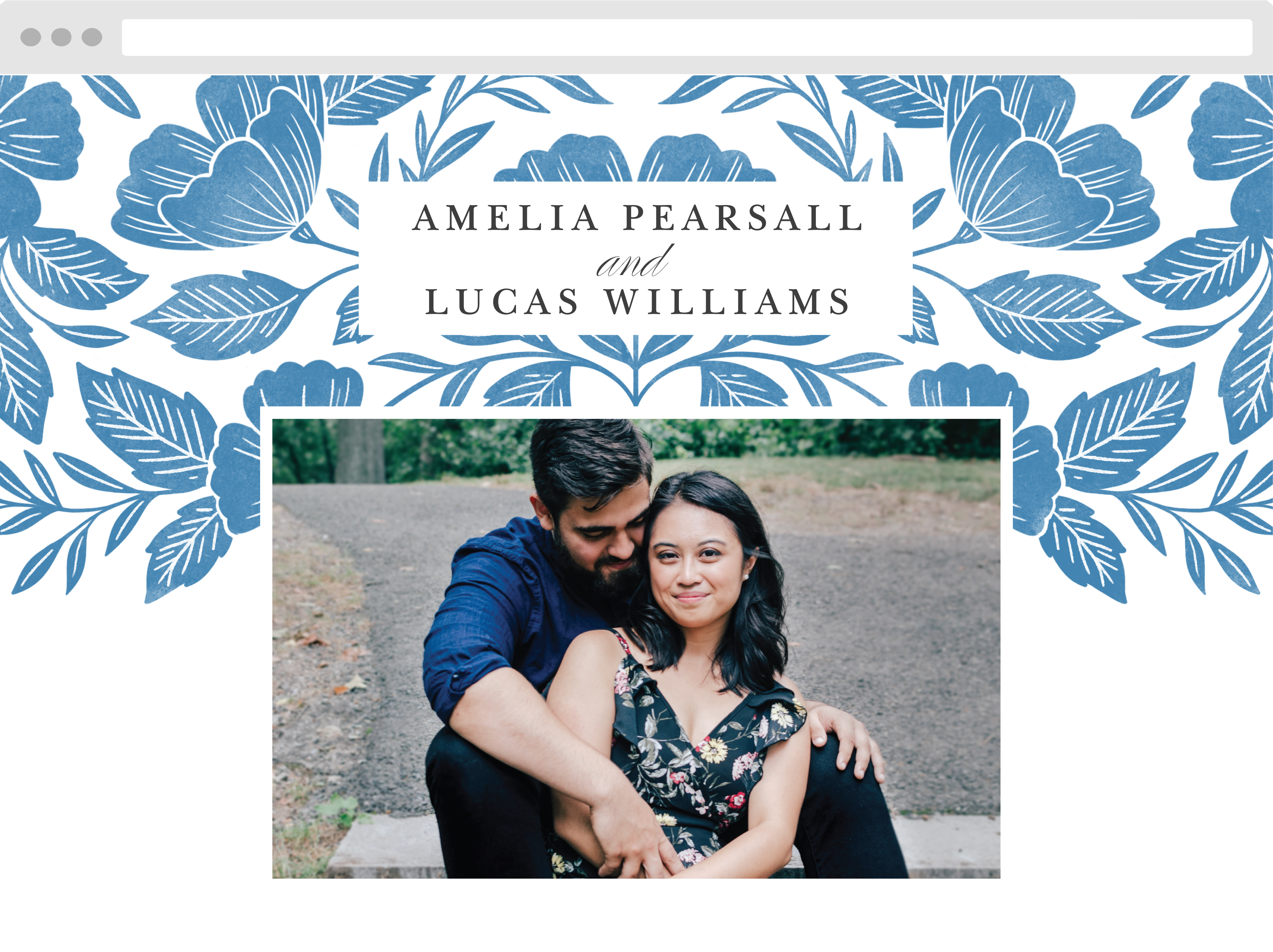 Fall in Love Wedding Website by Basic Invite