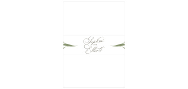 Leafy Crest Tea Wedding Invitations by Basic Invite