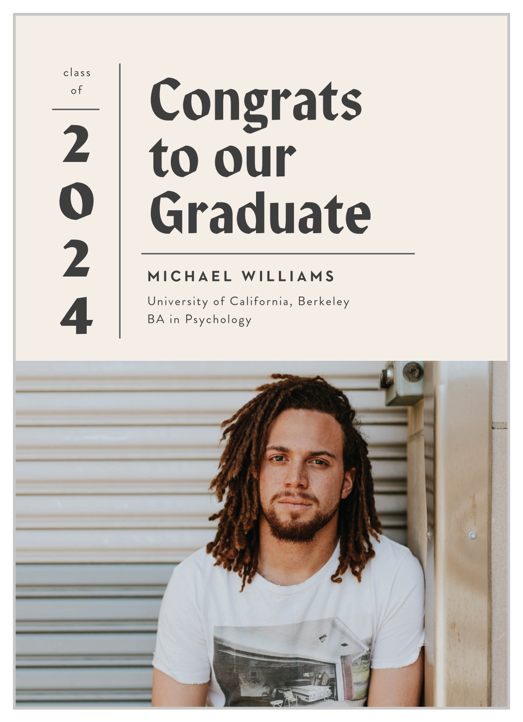 Mod Grid Graduation Announcements by Basic Invite