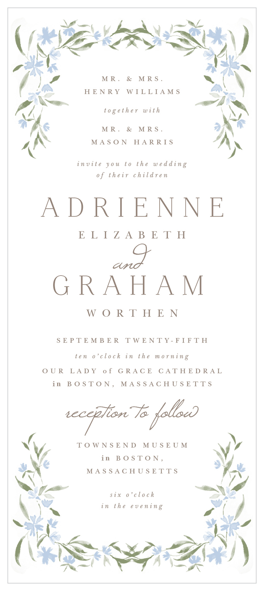 Lasting Tradition Tea Wedding Invitations by Basic Invite