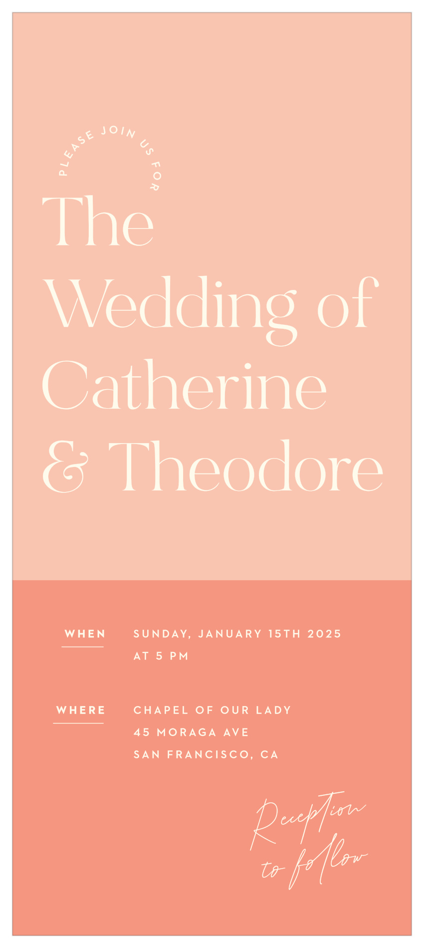 Fresh Type Tea Wedding Invitations by Basic Invite