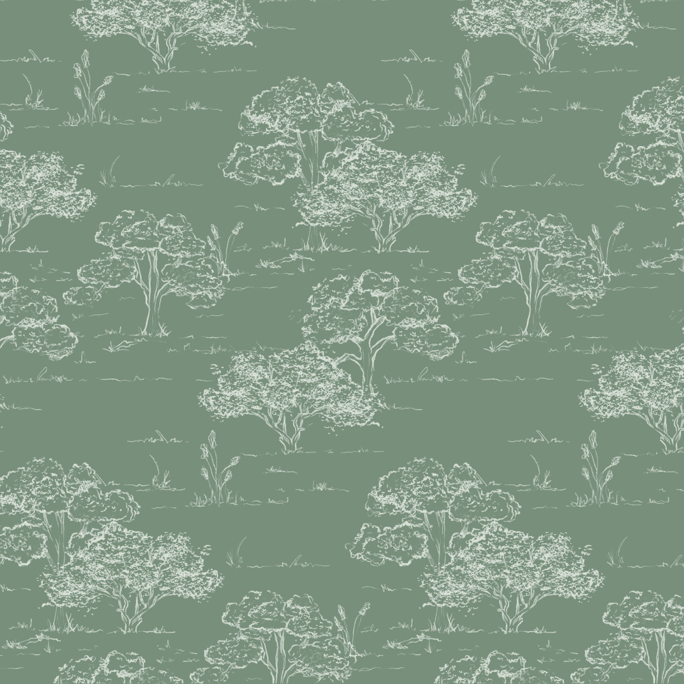 Pine Trees Peel And Stick Removable Wallpaper | Love vs. Design