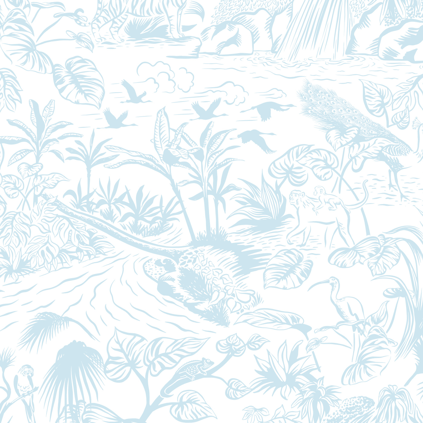 In The Jungle Peel and Stick Removable Wallpaper | Love vs. Design