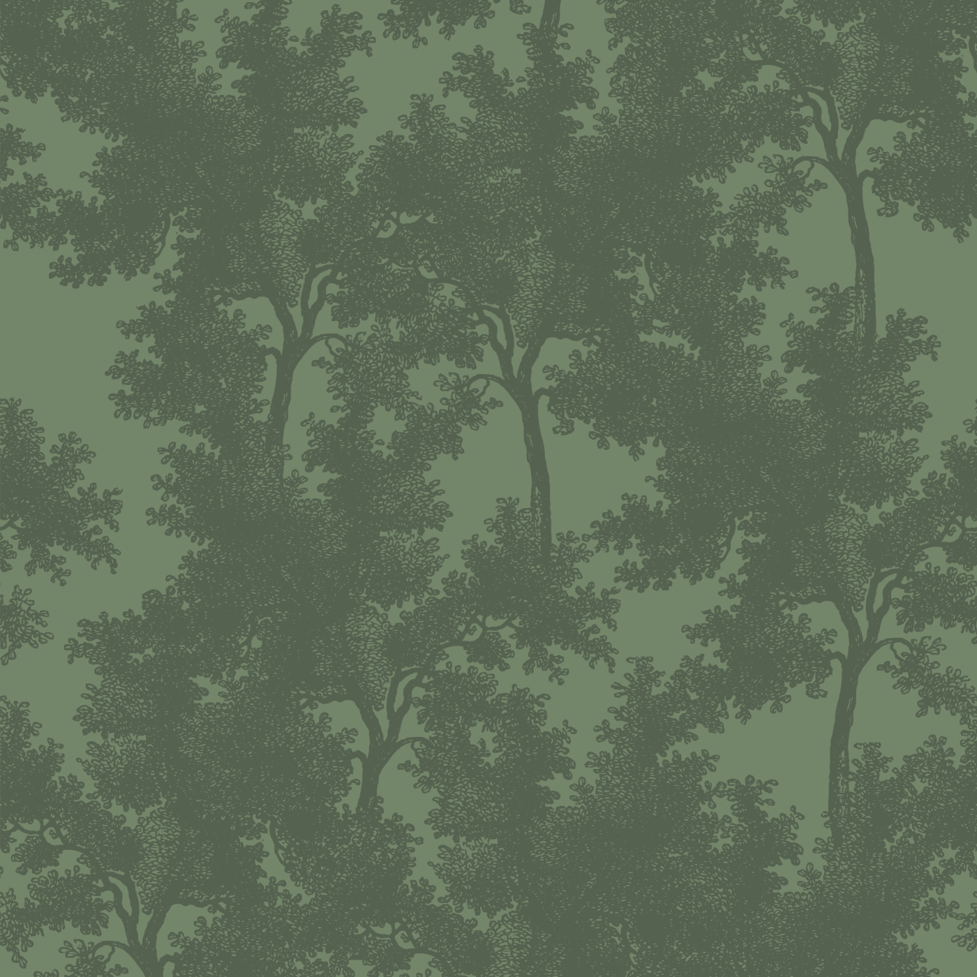 Pine Trees Peel And Stick Removable Wallpaper | Love vs. Design