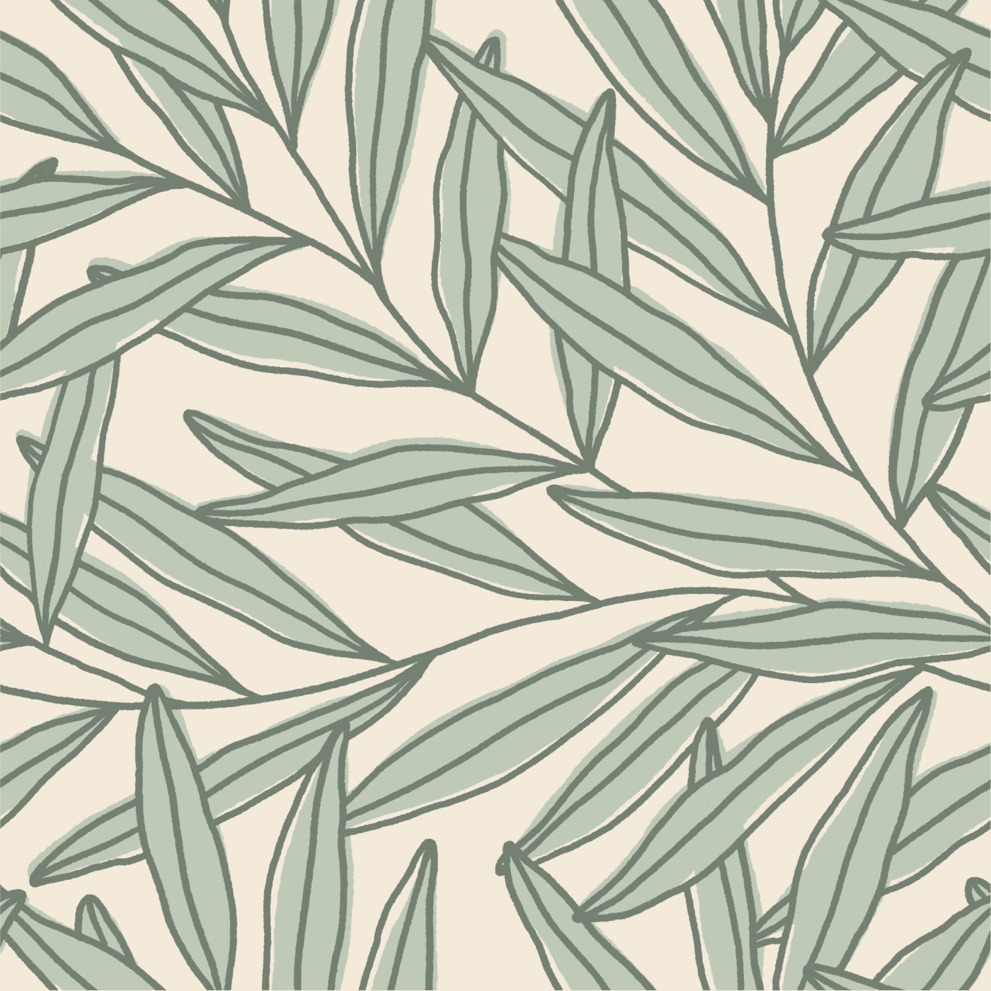 Drawn Vines Peel And Stick Removable Wallpaper | Love vs. Design