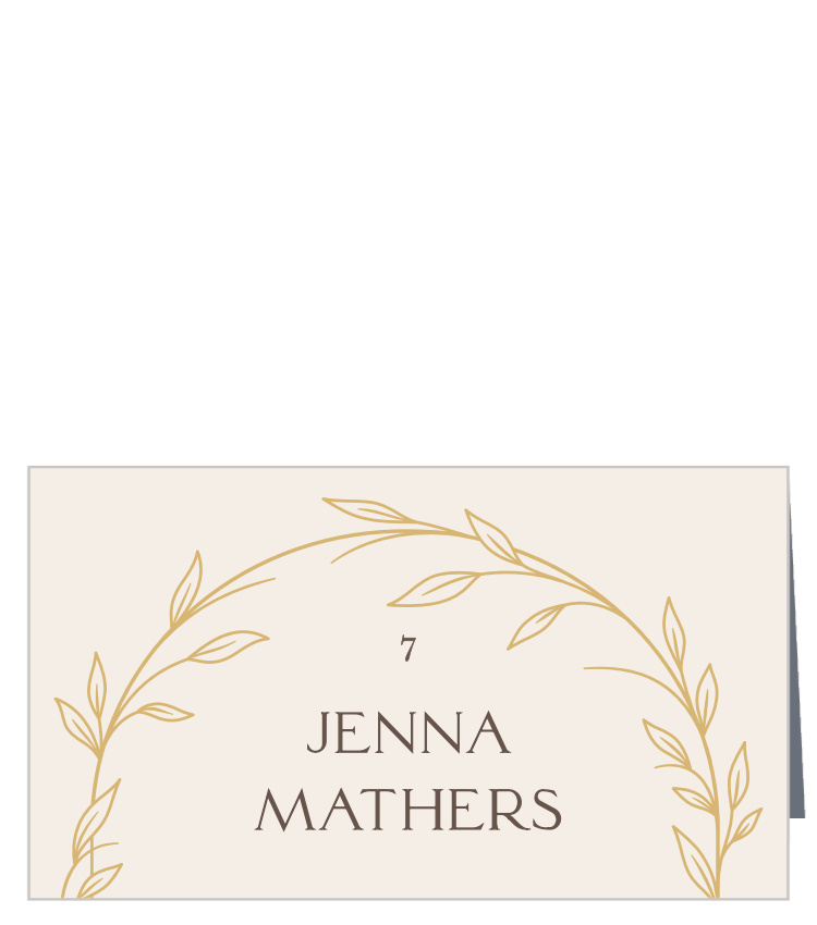 Arched Vine Place Cards by Basic Invite