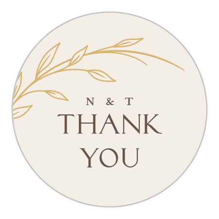 Arched Vine Wedding Stickers by Basic Invite