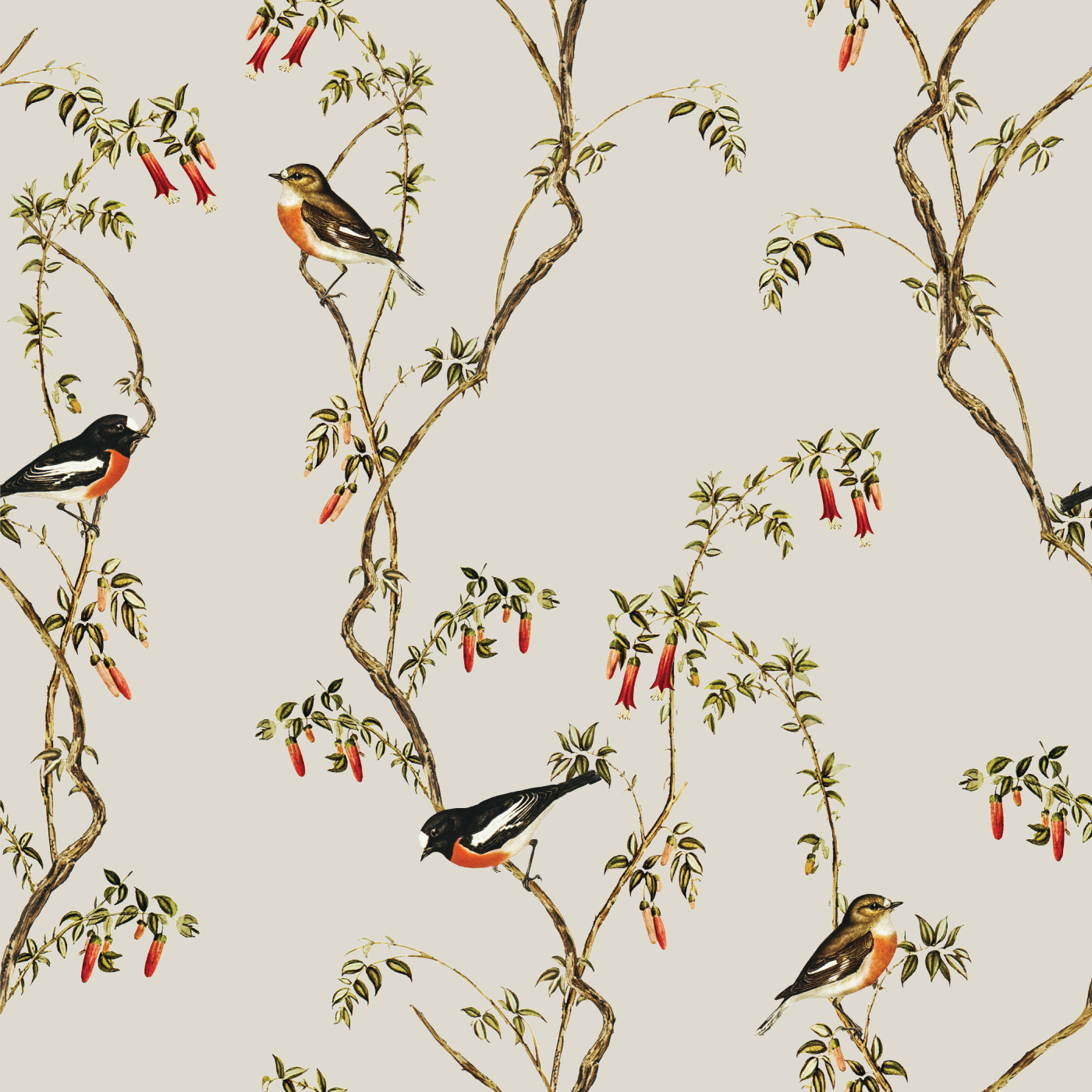 Bird Botanical Peel and Stick Wallpaper | Love vs. Design