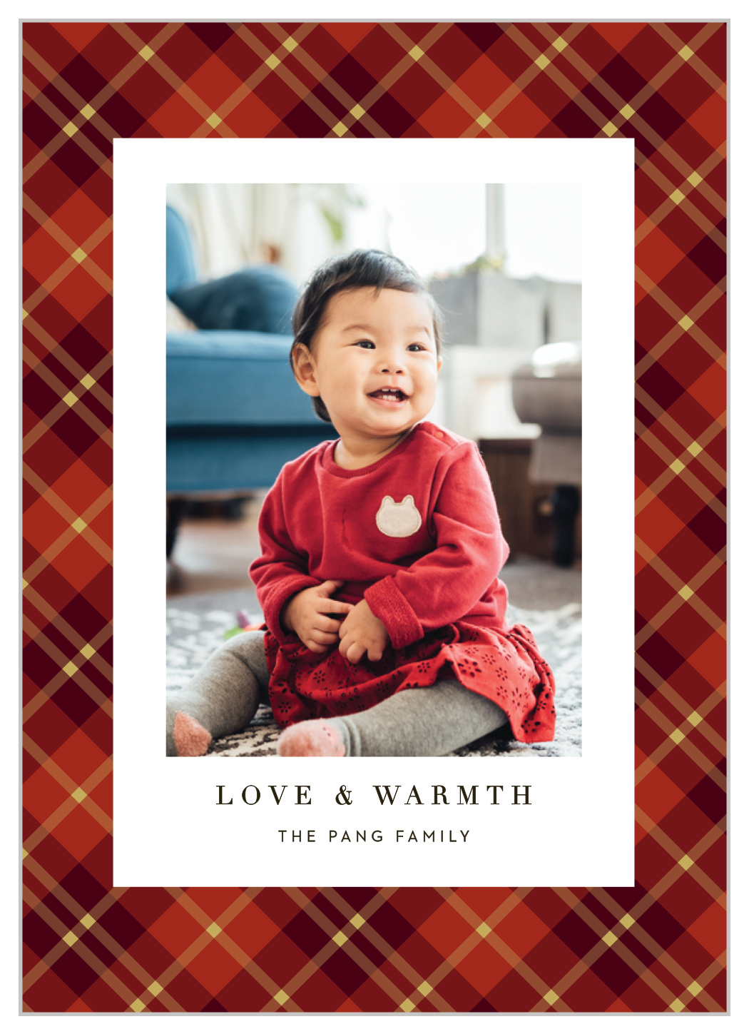 Plaid Moment Holiday Cards by Basic Invite