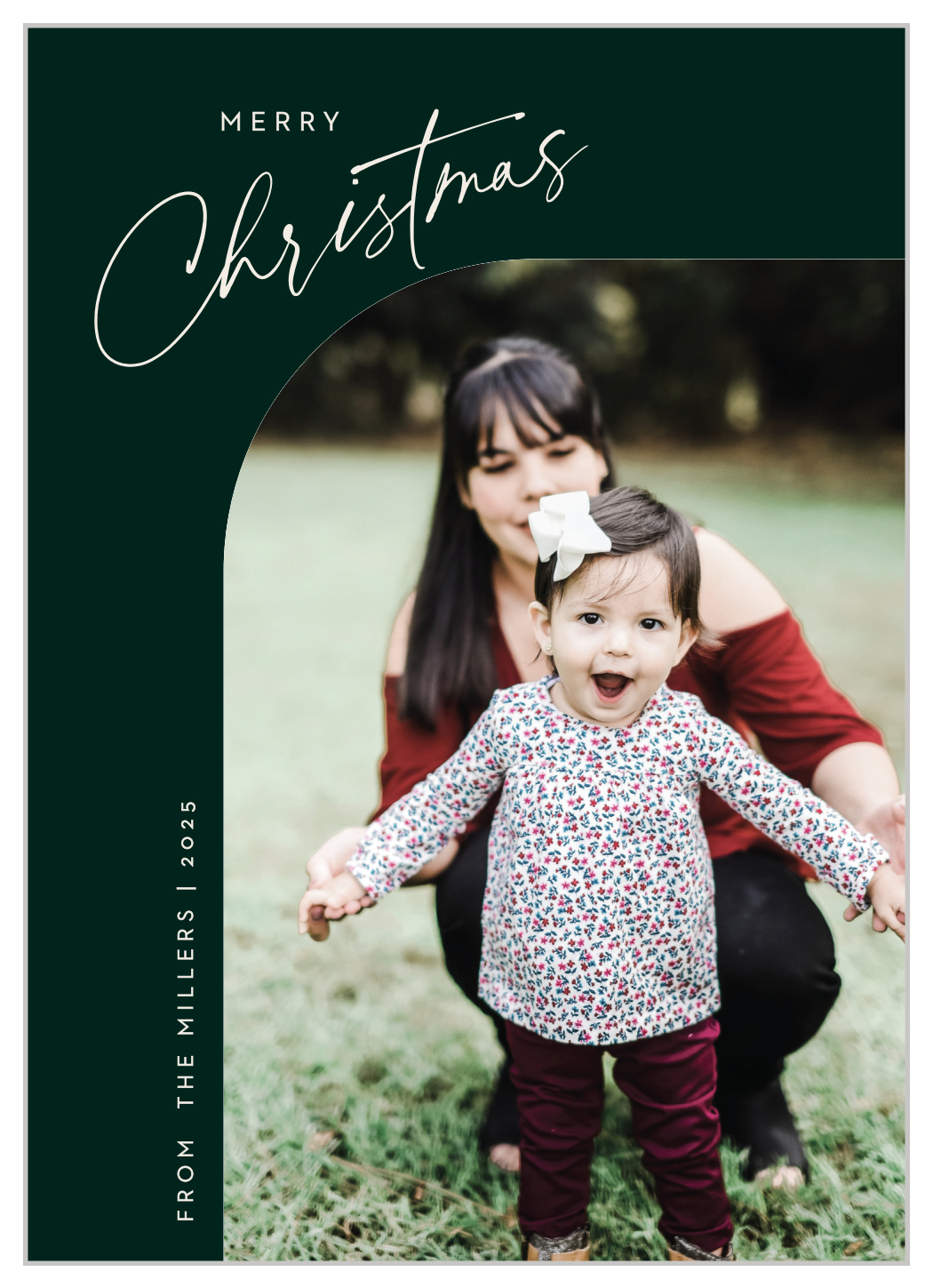 Modern Arch Christmas Cards by Basic Invite