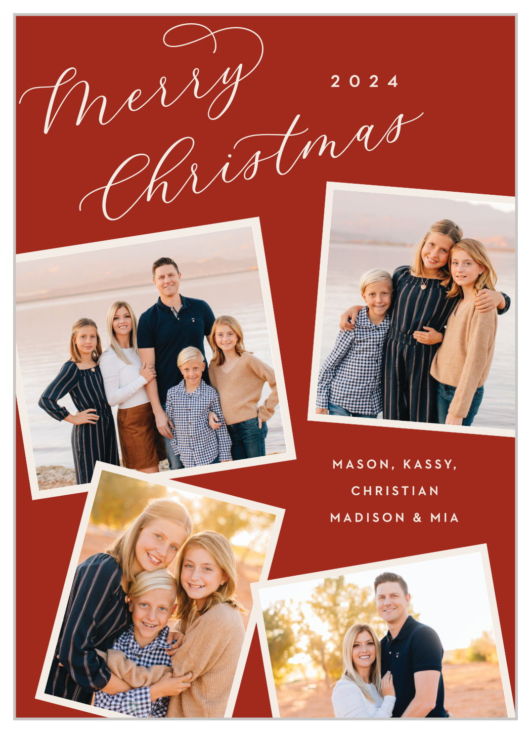 Snap Collage Christmas Cards by Basic Invite