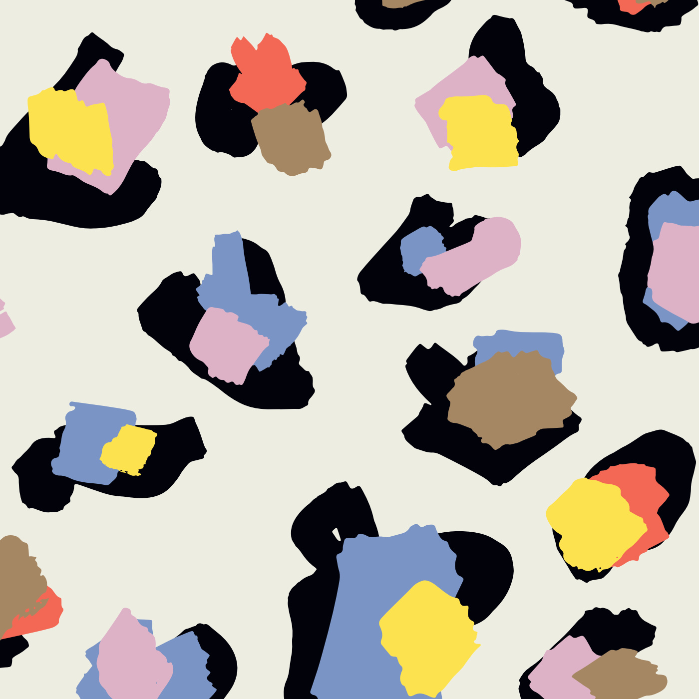 Colorful Blobs Peel and Stick Removable Wallpaper | Love vs. Design Colorful Blobs Peel and Stick Removable Wallpaper | Love vs. Design