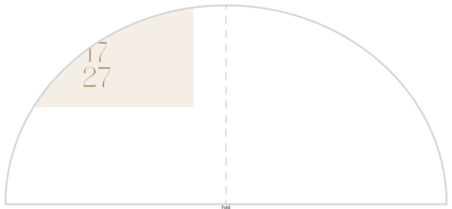 Simple Wave Wedding Arch Accent Cards by Basic Invite