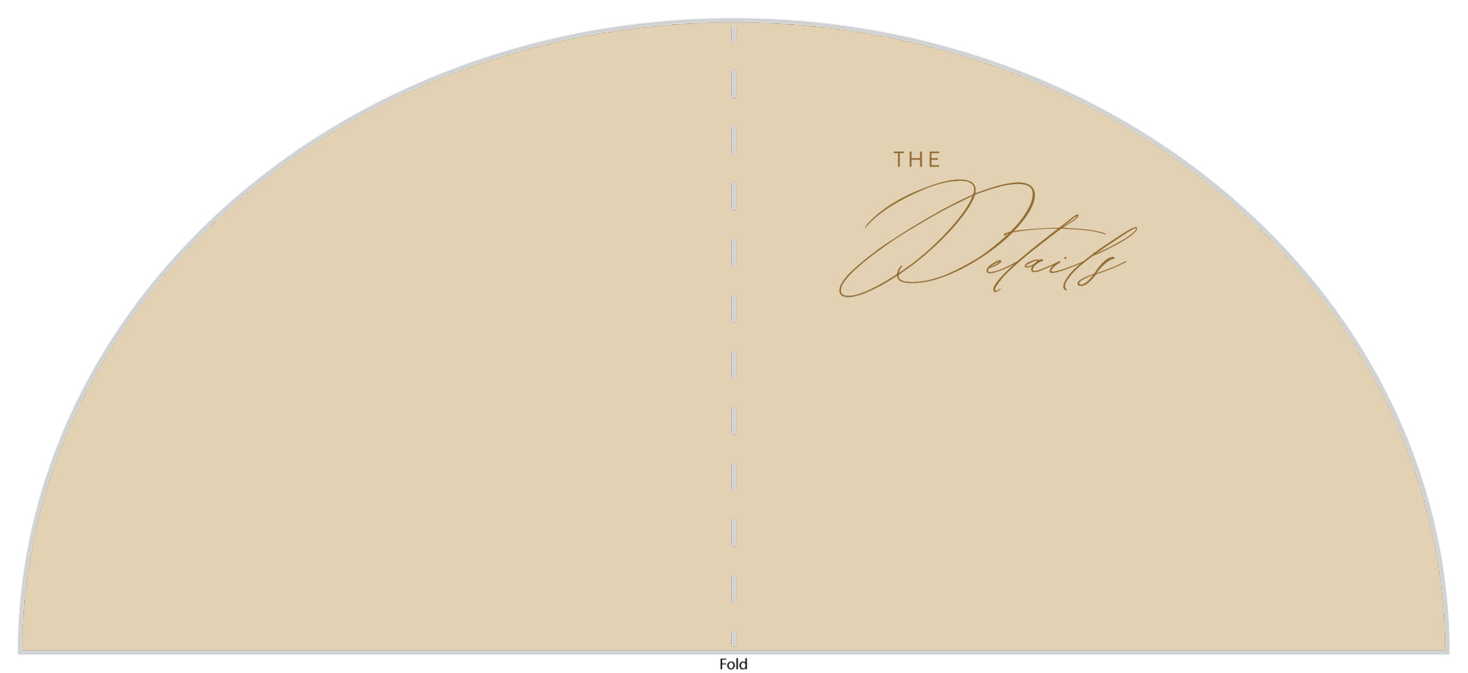 Simple Wave Wedding Arch Detail Cards by Basic Invite