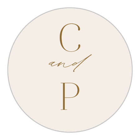 Simple Wave Wedding Arch Stickers by Basic Invite