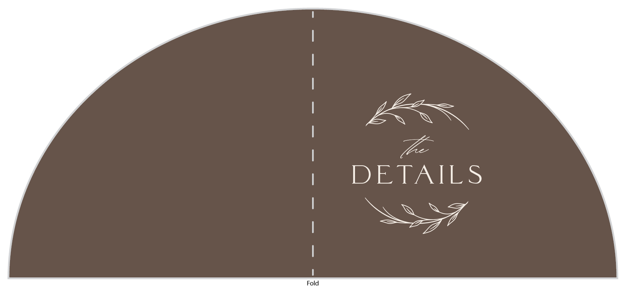 Forest Woods Wedding Arch Detail Cards by Basic Invite