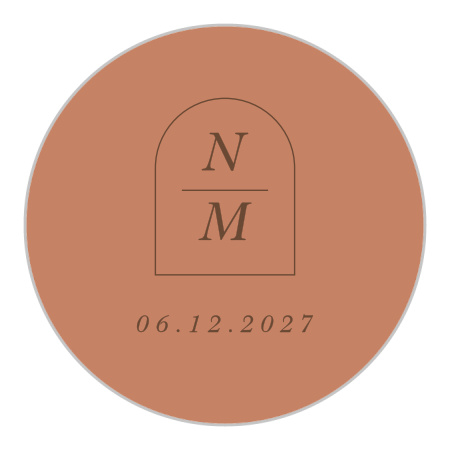 Color Blocks Wedding Arch Stickers by Basic Invite